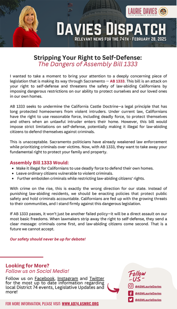 Davies Dispatch: Stripping Your Right to Self-Defense - AD74 | Davies