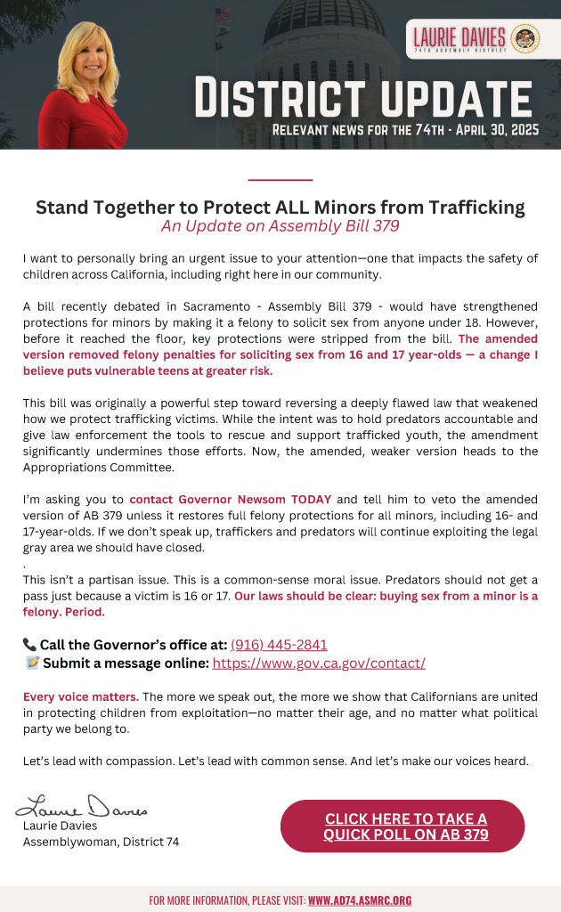 Urgent! Let Your Voice Be Heard! - AD74 | Davies